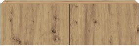 Nástěnné TV skříňky 3 ks dub artisan kompozitní 3328962