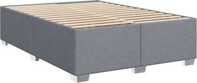 Box spring postel s matrací světle šedá 140 x 200 cm textil 3285911