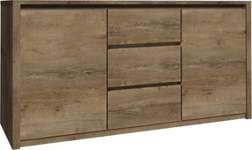 Obývací stěna s komodou MONTANA d | 6 dílů | 280 cm + 140 cm + 120x60 cm | lefkas