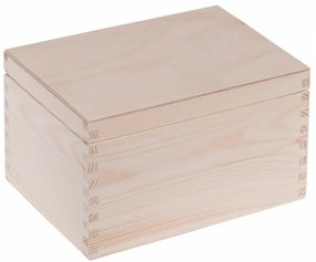 FK Dřevěná krabička - 22x16x14 cm, Přírodní
