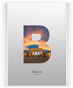 Plakát / Obraz Berlin Pololesklý saténový papír 210 g/m² A4 - 21 x 29,7 cm