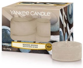 Yankee Candle - čajové svíčky Seaside Woods (Přímořská dřeva) 12 ks