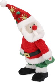 Vánoční dekorace Santa Claus zelená / červená 40 cm