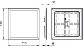 Philips - LED Panel podhledový PROJECTLINE LED/36W/230V 62x62 cm