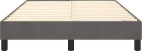 Rám postele s boxspringem tmavě šedá 120 x 200 cm samet 3120761