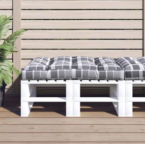 vidaXL Poduška na palety 120 x 80 x 12 cm textil [360521] Barva: Vzor šedá kostka
