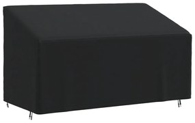 Plachta na 3místnou lavici černá 175x85x68/94 cm 420D oxford - Default Title
