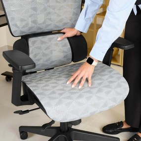 Ergonomické křeslo Preda – Šedý