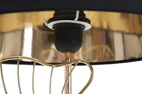 Stolní lampa Leaves 60 cm černo-zlatá