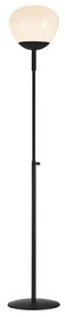 Černá stojací lampa Markslöjd Rise, výška 151 cm