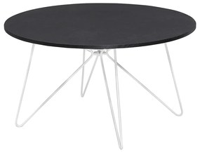 Konferenční stolek MIKEL NEW barva černý dub, kov bílý lak