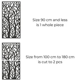 Dekorativní panelová malba lesních siluet | SENTOP HDF0184