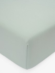 Mušelínové prostěradlo Alexia 90 x 200 cm - mátové