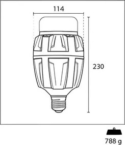 Century MAXIMA E40 / LED žárovka / 150W / 16490lm / 6500K / studená bí