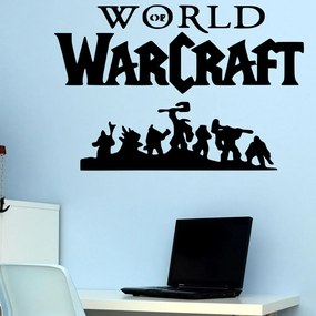 Živá Zeď Samolepka na zeď World of Warcraft Barva: černá