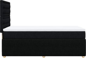 Box spring postel s matrací černá 100 x 200 cm textil 3291983