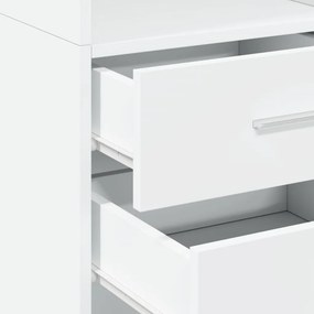 Skříň highboard bílá 40 x 42,5 x 185 cm kompozitní dřevo 3281441
