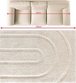 Koberec Oslo cream 160x230 cm