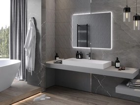 Mexen Sun, LED koupelnové zrcadlo s podsvícením 100x80 cm, 6000K, ochrana proti zamlžování, 9807-100-080-611-00