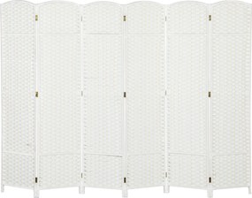 HOMCOM 6-panelový rozdělovač místností 240x170 cm skládací dělicí stěna pro obývací pokoj, ložnici a kancelář | Aosom