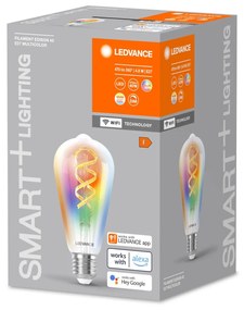 LEDVANCE SMART+ WiFi E27 4,8W Edison čirá RGB CCT