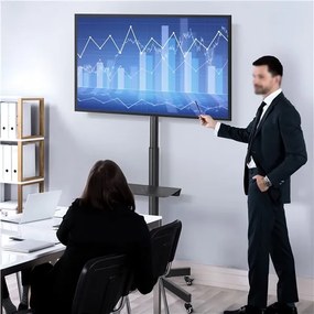 Stojan na televizi Yaheetech – černá (267157528846)