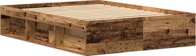 Rám postele bez matrace Staré dřevo 135x190cm Technické dřevo 3329315