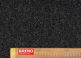 Breno Metrážový koberec SMART 970 černý, šíře 400 cm, Černá