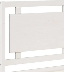 Prodloužený rám postele bez matrace bílý 200 x 210 cm masiv 3309194