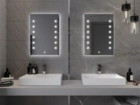 Mexen Ner, LED koupelnové zrcadlo s podsvícením 50x70 cm, 6000K, ochrana proti zamlžování, 9809-050-070-611-00