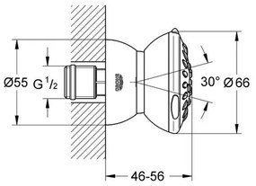 Grohe Relexa 65 Boční sprcha 2 proudy 27067000