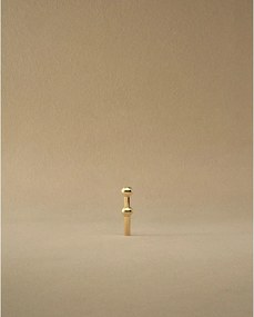 Kovová váza v mosazné barvě (výška 10 cm) Nagel – STOFF Nagel