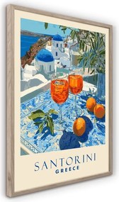 Tištěný obraz s rámem 50x70 cm Santorini – Styler