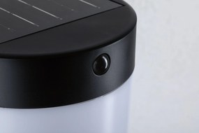 P 95747 Hybrid LED venkovní nástěnné svítidlo Calyne domovní 230V + solární IP44 hranaté 145x229mm 3000K 2,3W 230V černá - PAULMANN