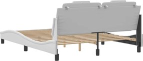 Rám postele Viana bez matrace bílý 160x200 cm umělá kůže 3208104