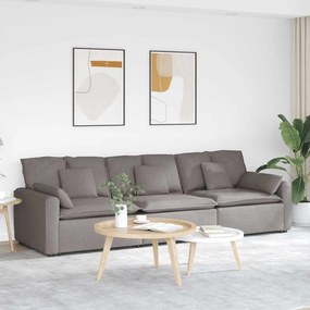 Modulární pohovka s polštáři taupe 3321092