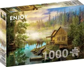 ENJOY Puzzle Srub u řeky / 1000 dílků / od 14 let