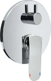 Mereo Mada sprchová podomítková baterie s přepínačem Mbox kulatý kryt mosaz chrom CBQ60106MA