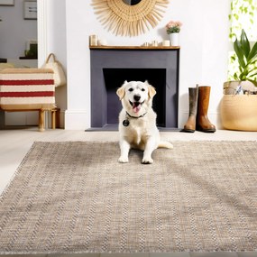 Ayyildiz, Kusový koberec Zagora 4513 Beige – na ven i na doma, 120x170, béžová, chodba / předsíň