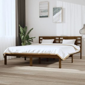 vidaXL Rám postele masivní borovice 120 x 200 cm [3104213] Barva: medová hnědá