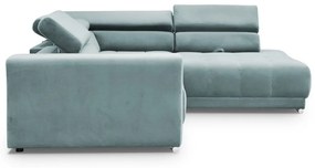 Casarredo - Komfort nábytek Rohová sedací souprava FASANO, světle modrá Bluvel 06 | Umístění rohu: roh na levé straně