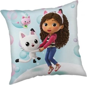 Jerry Fabrics Polštářek Gábinin kouzelný domek Bubbles 02 40x40 cm