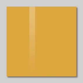 Žlutá neapolská firemní skleněná magnetická tabule Smatab® - 100 x 65 cm