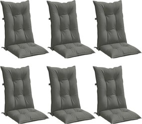vidaXL Souprava polštářů pro vysokou židli 6 ks Polyester [4002357] Barva: melanžová antracitová