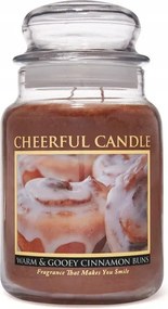 Velká svíčka Warm & Gooey Cinnamon Buns Cheerful Candle