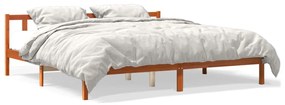 Rám postele voskově hnědý 180 x 200 cm masivní borovice - Default Title