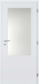 Doornite Basic Interiérové dveře 2/3 sklo, 80 P, 846 × 1983 mm, lakované, pravé, bílé, prosklené