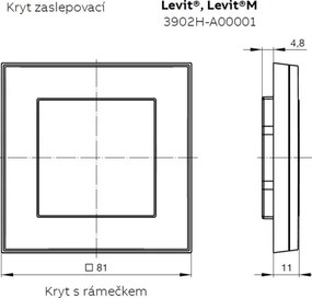 ABB Levit záslepka slonová kost 3902H-A00001 17