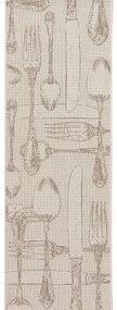 Koberec Cottage Cutlery wool/mink 60x180cm