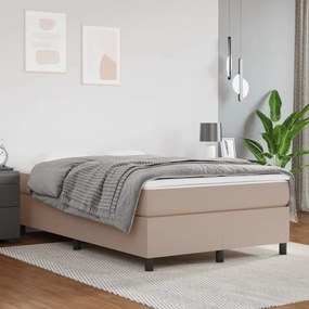 Rám postele s boxspringem cappuccino 120x200 cm umělá kůže 3121040